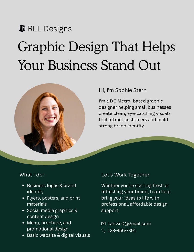 Editable Canva Flyer Template | Modern Business Outreach Design ...