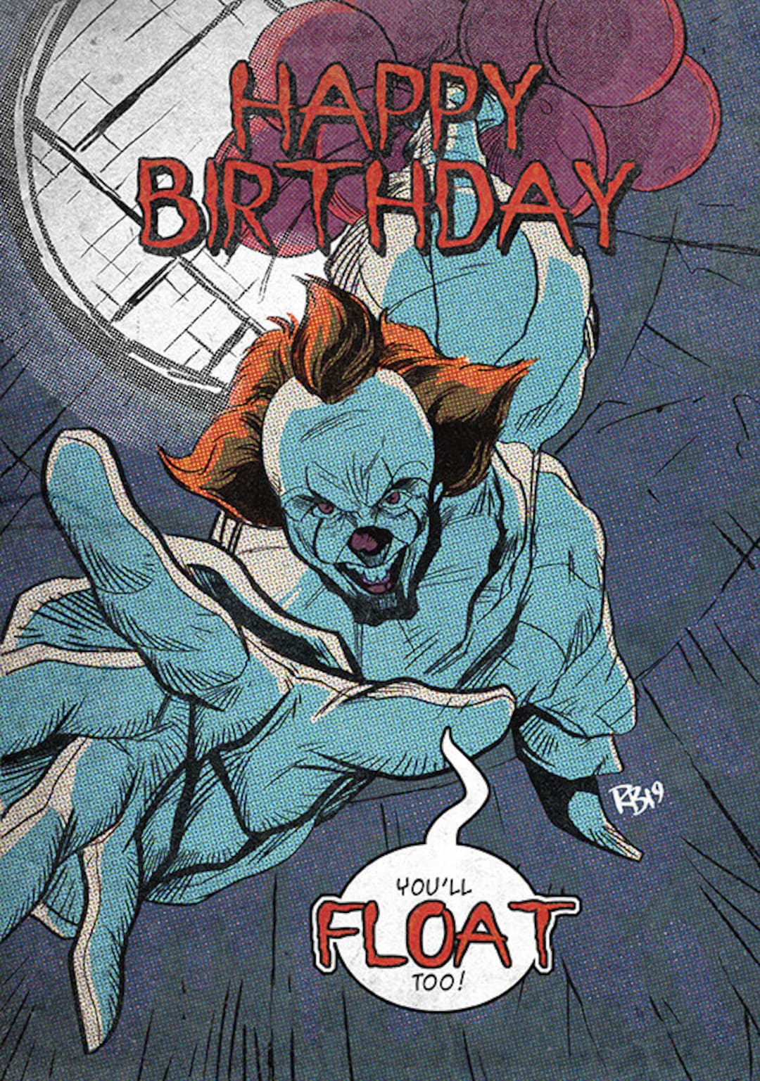 IT - Pennywise - Birthday Card - Etsy