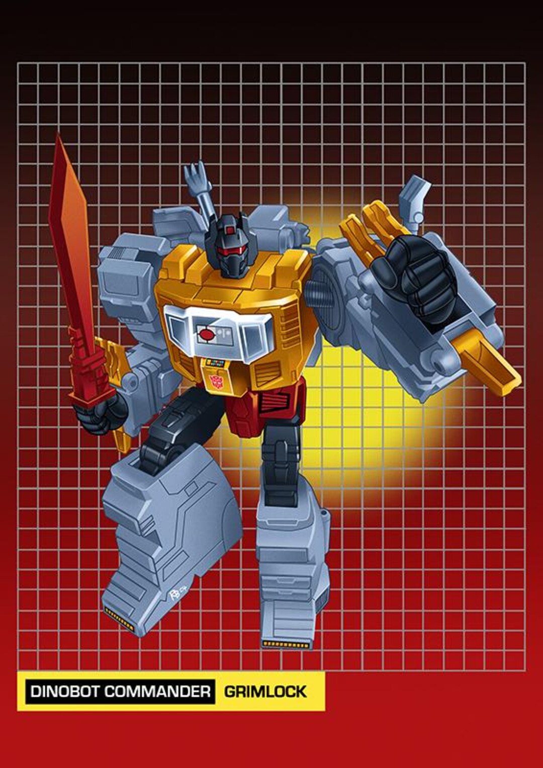 Transformers - G1 Grimlock A4 Print - Etsy