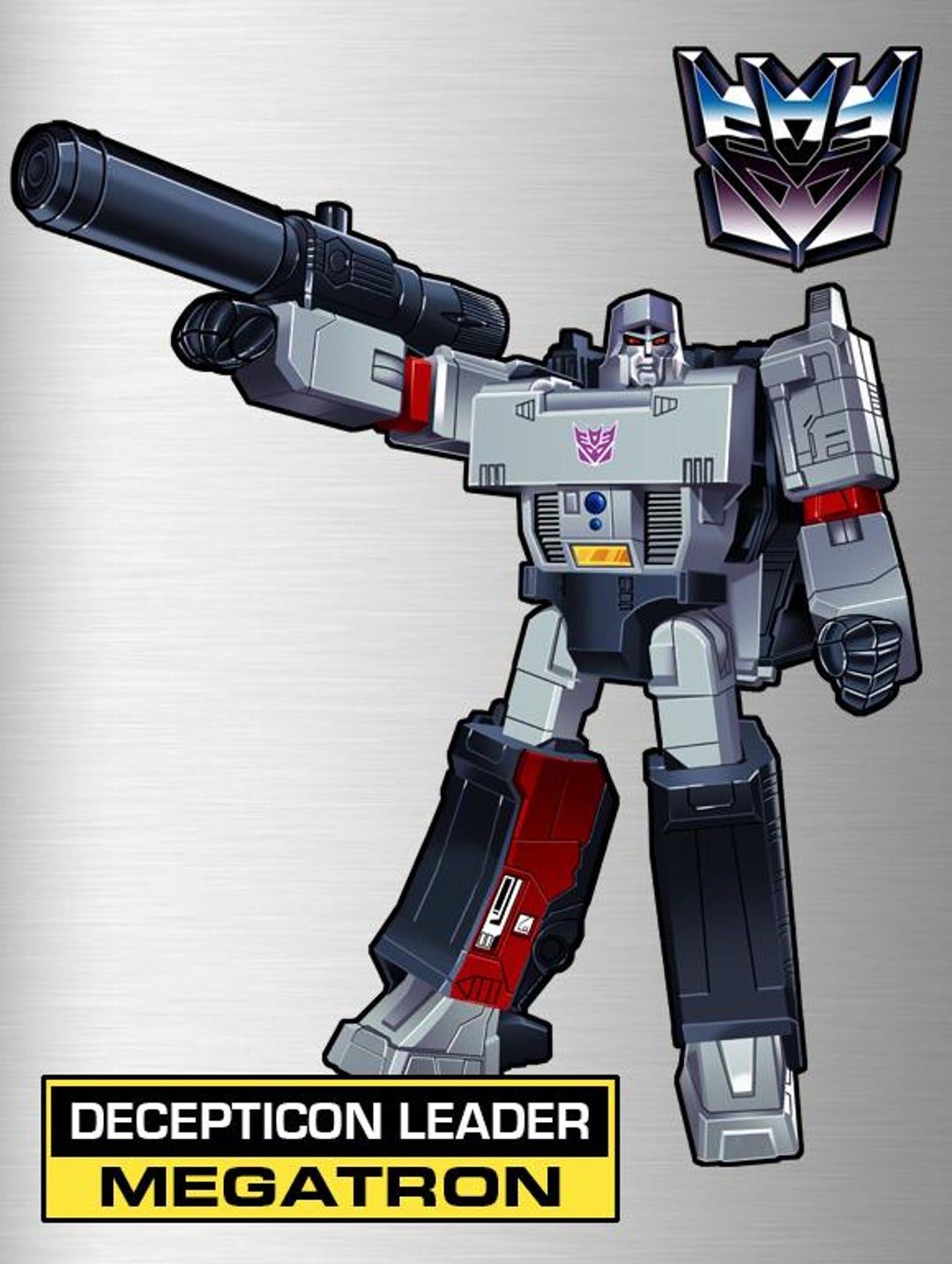 Shiny Vinyl Sticker - Megatron - Etsy