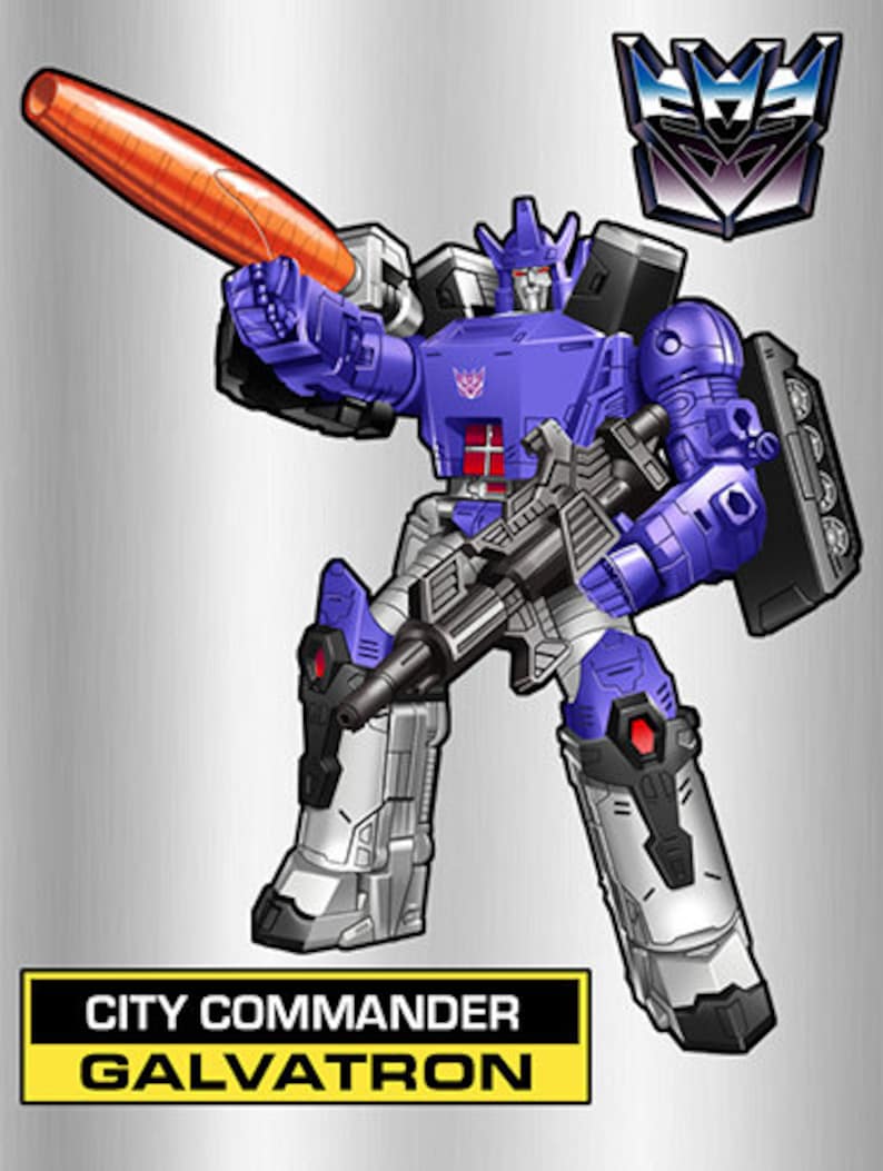 Shiny Vinyl Sticker - Galvatron - Etsy