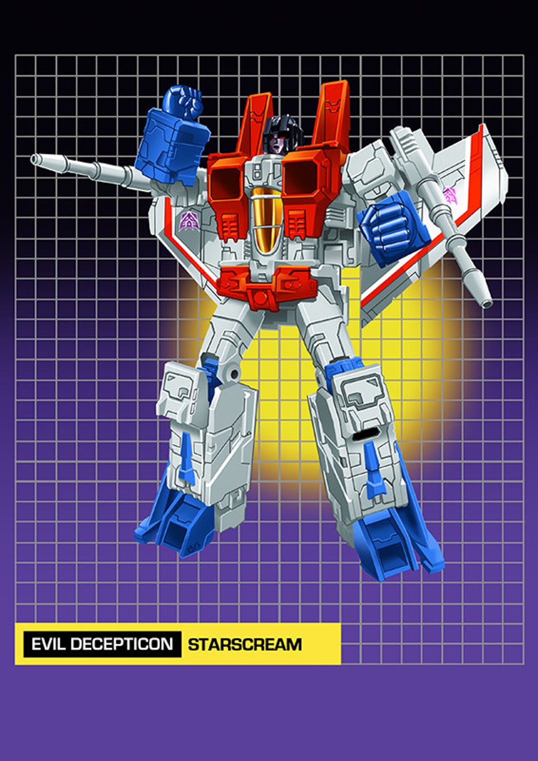 Transformers - G1 Starscream A4 Print - Etsy