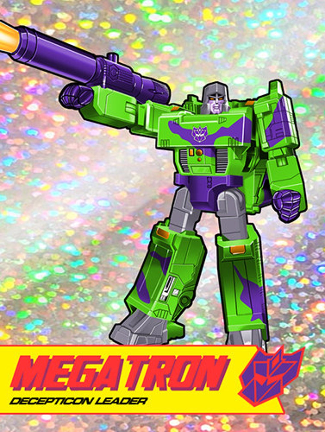 Shiny Vinyl Sticker - G2 Megatron - Etsy