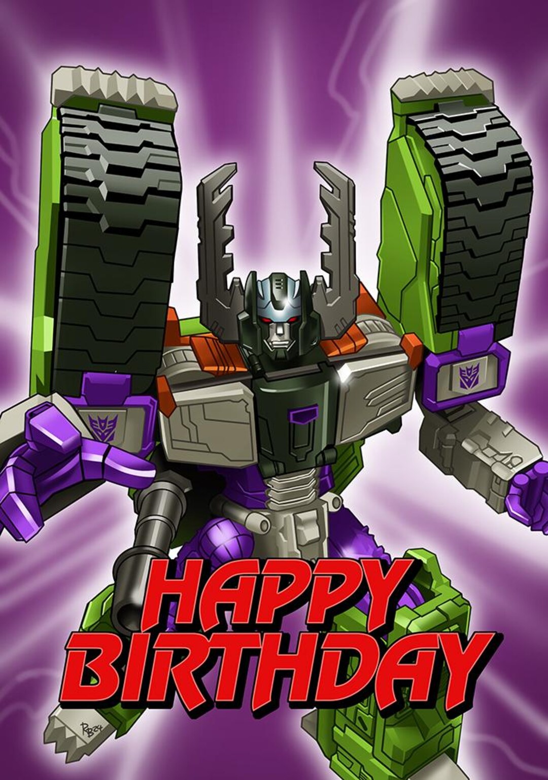 Transformers - Armada Megatron Birthday Card - Etsy