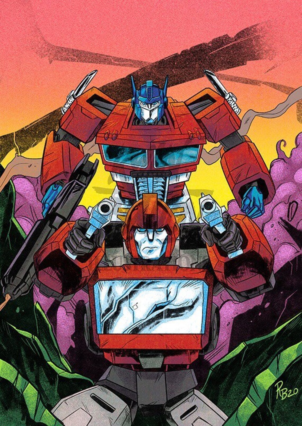 Transformers - Prime and Ironhide - A4 Print - Etsy