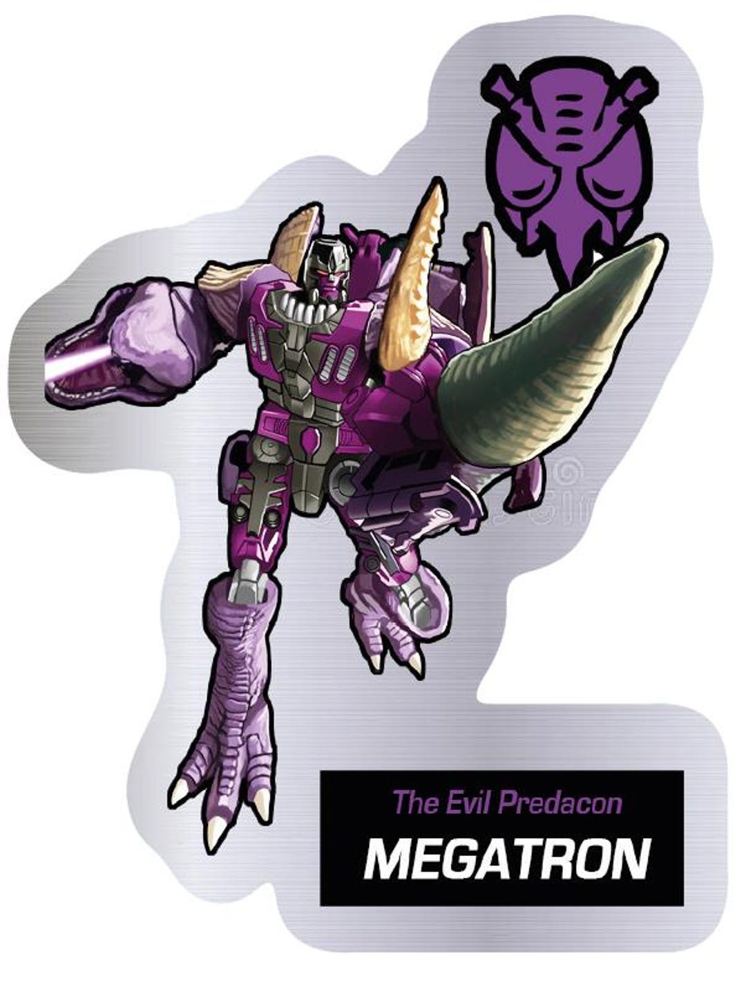 Shiny Vinyl Sticker - Beast Wars Megatron - Etsy