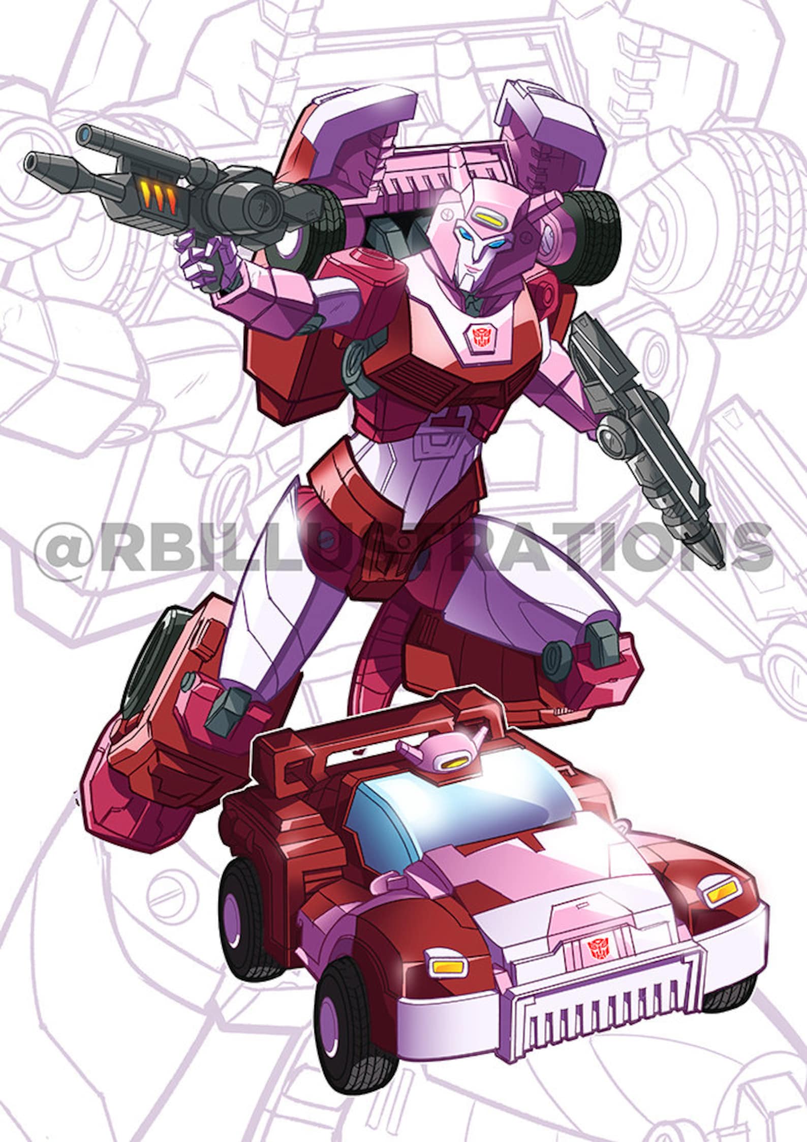 Transformers Elita-1 A4 Print - Etsy