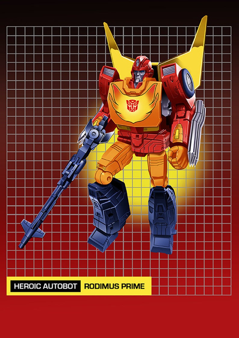 Transformers - G1 Rodimus Prime A4 Print - Etsy