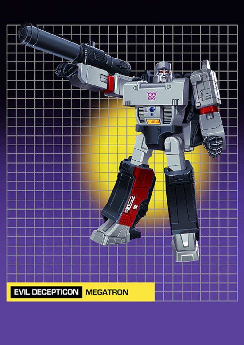 Transformers G1 Megatron A4 Print - Etsy