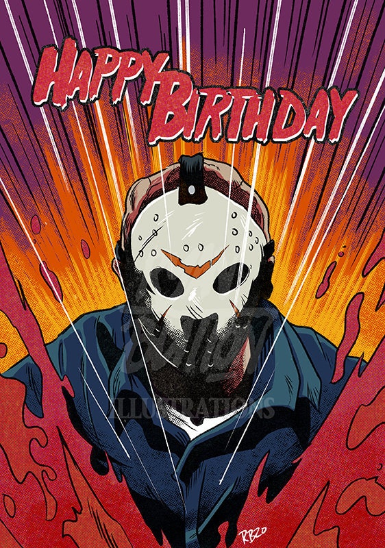 Friday the 13th Birthday Card - Etsy