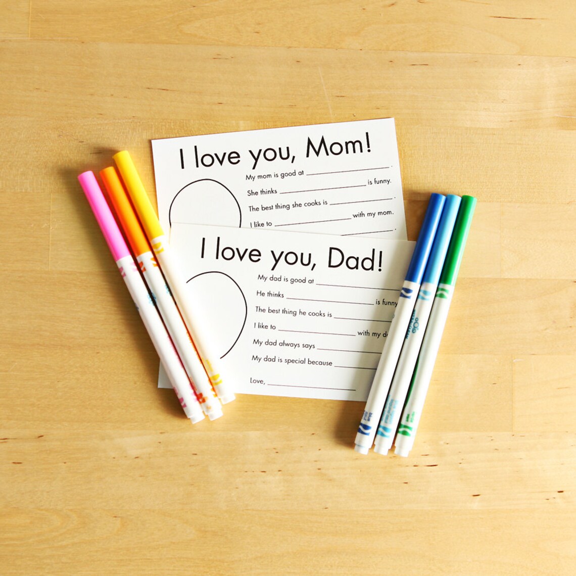 Father's Day and Mother's Day Printable Cards Gifts | Etsy