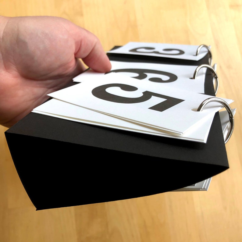 DIY Countdown Flip Chart Printable Make It for Your 100-day - Etsy UK