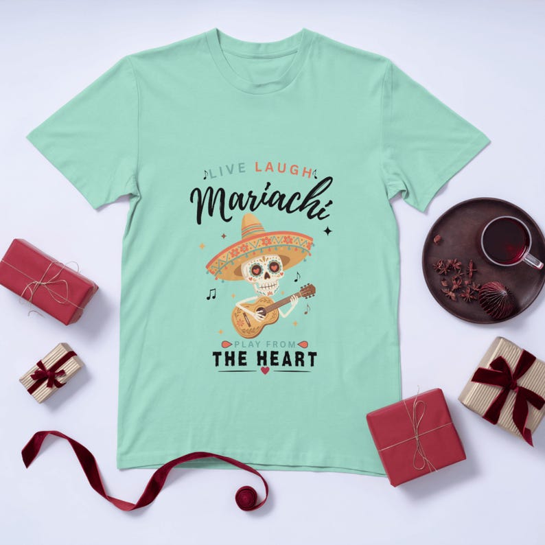 Sugar Skull Guitar Png Svg, Mariachi Skeleton Sublimation, Dia De ...