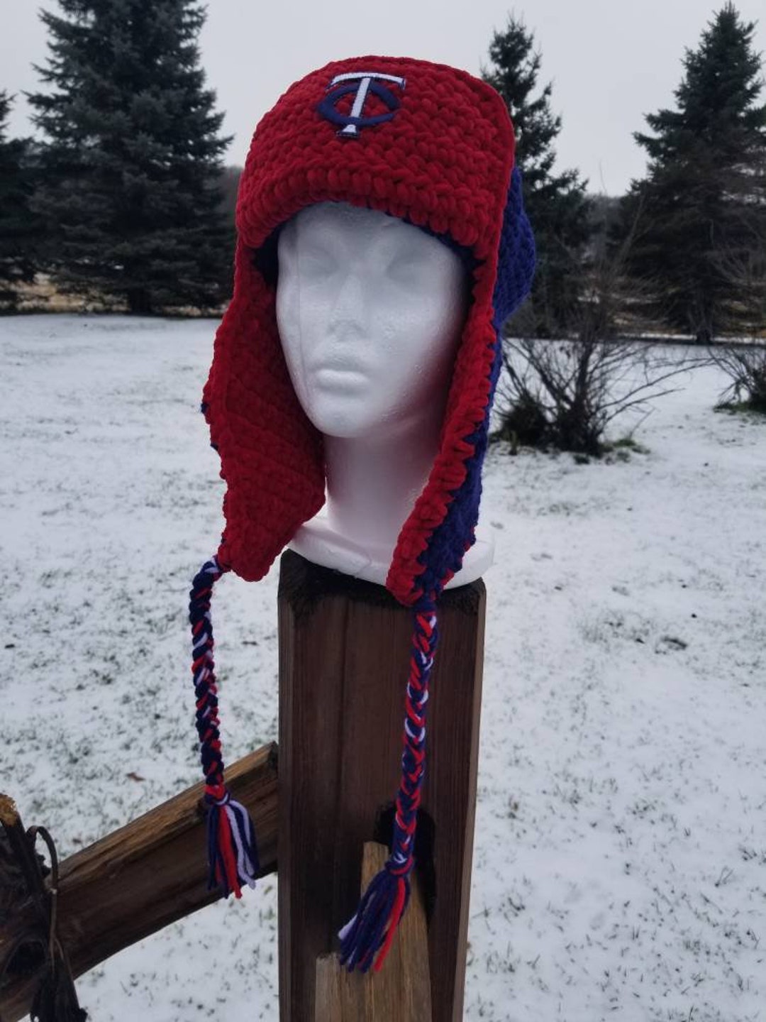 Minnesota Twins Knit Bomber Hat, Winter Aviator Style - Etsy