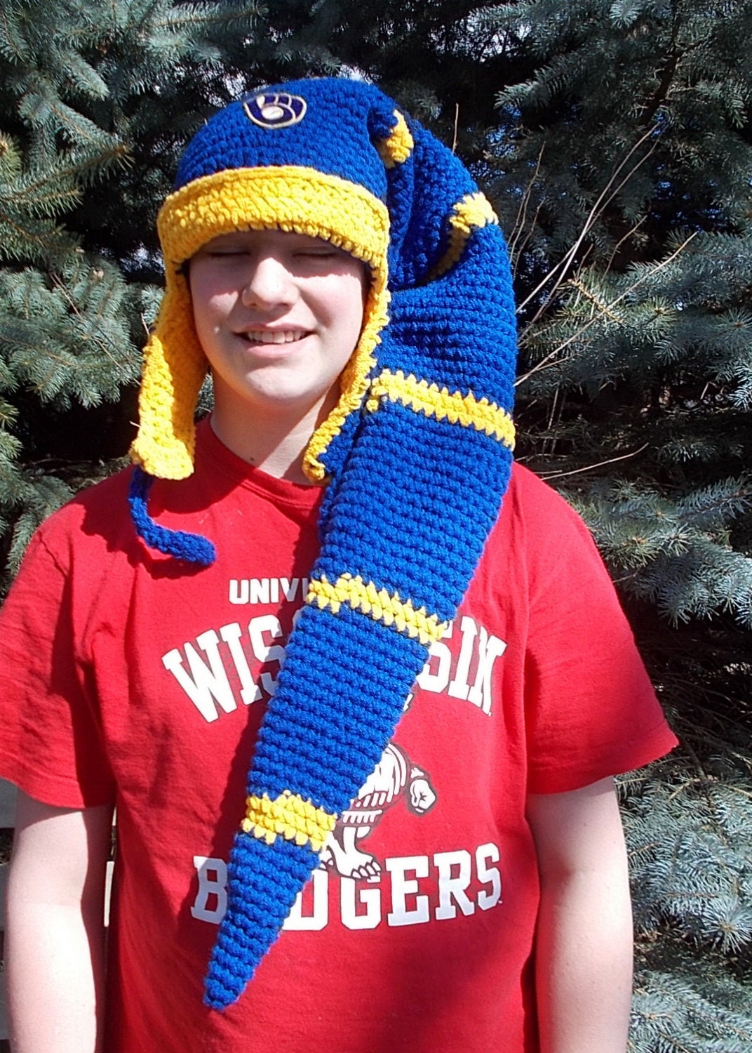 Milwaukee Brewers Retro Long Earflap/stocking Hat Extra Long Stocking ...