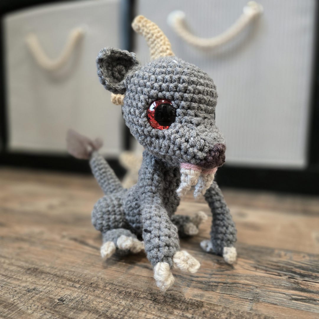 Chupacabra Stuffed Animal Plush / Crochet Horror Chupacabra Creepy Cute ...