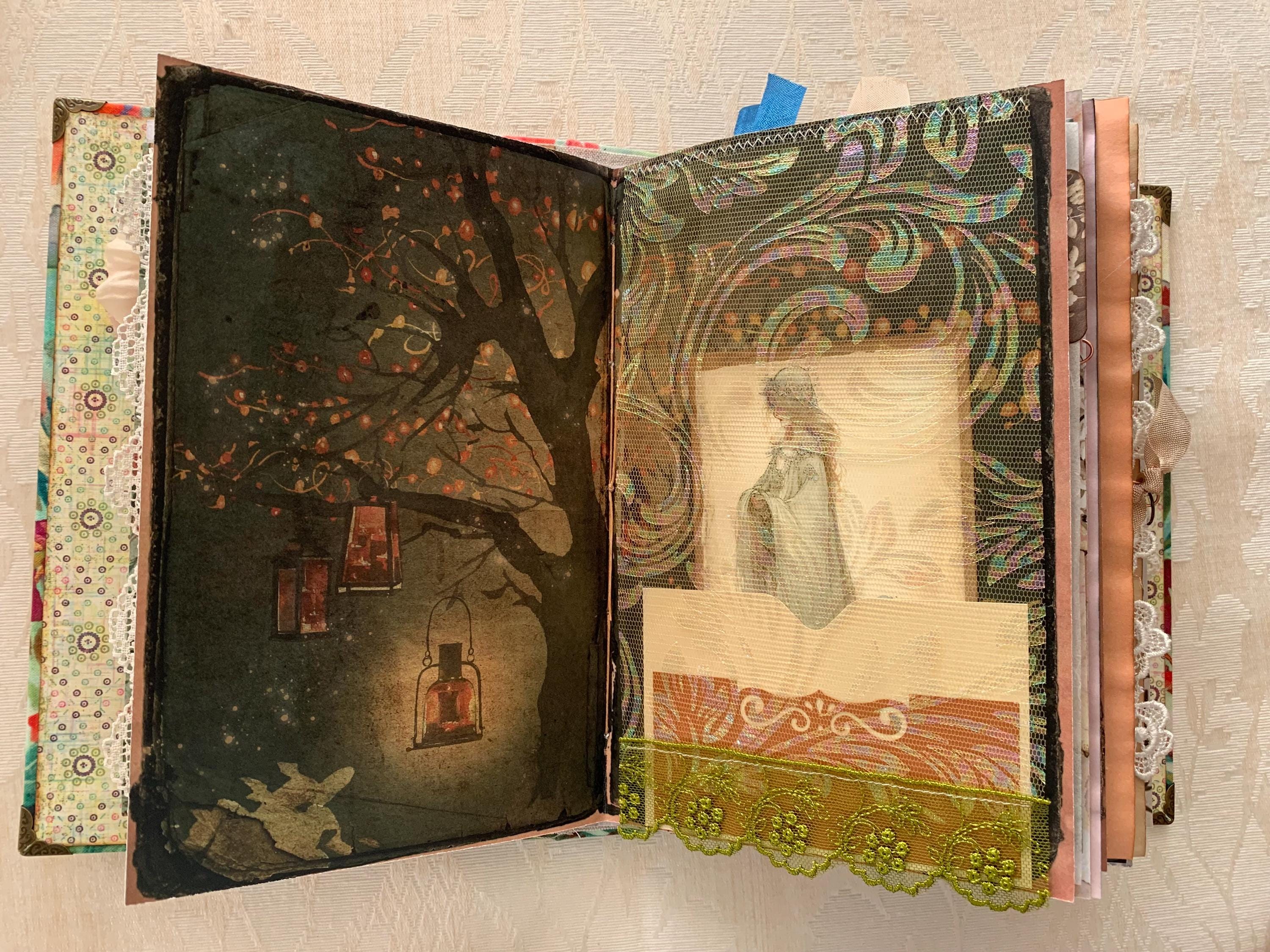Handmade Fairy Junk Journal, Vintage Style Journal, Fairies, Castles ...