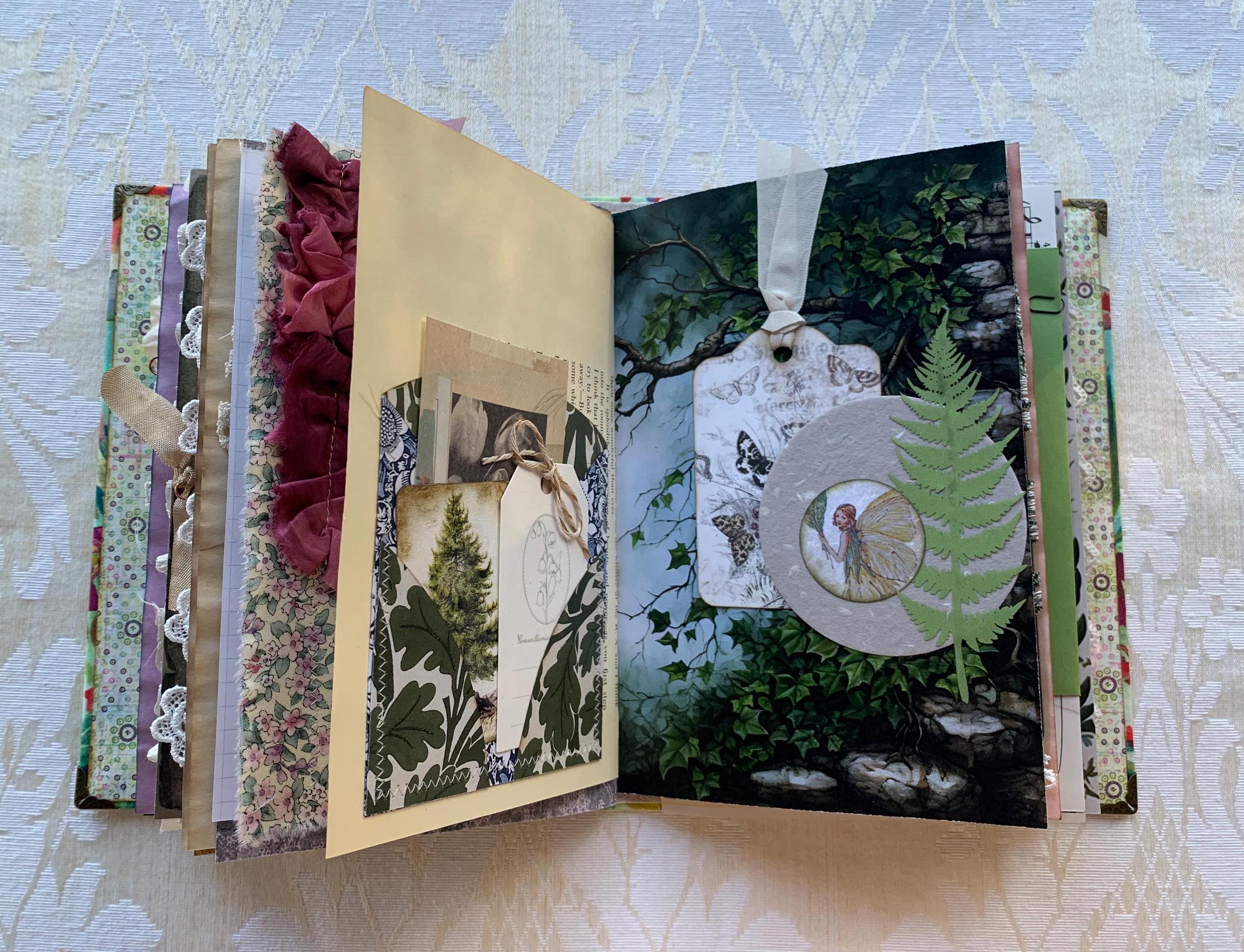Handmade Fairy Junk Journal, Vintage Style Journal, Fairies, Castles ...