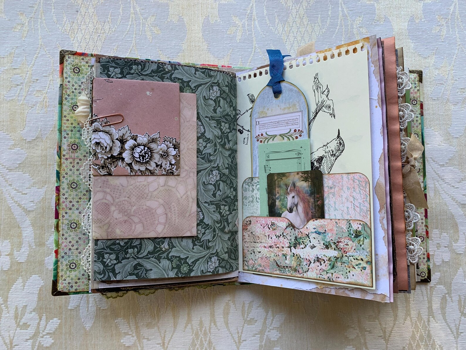 Handmade Fairy Junk Journal, Vintage Style Journal, Fairies, Castles ...