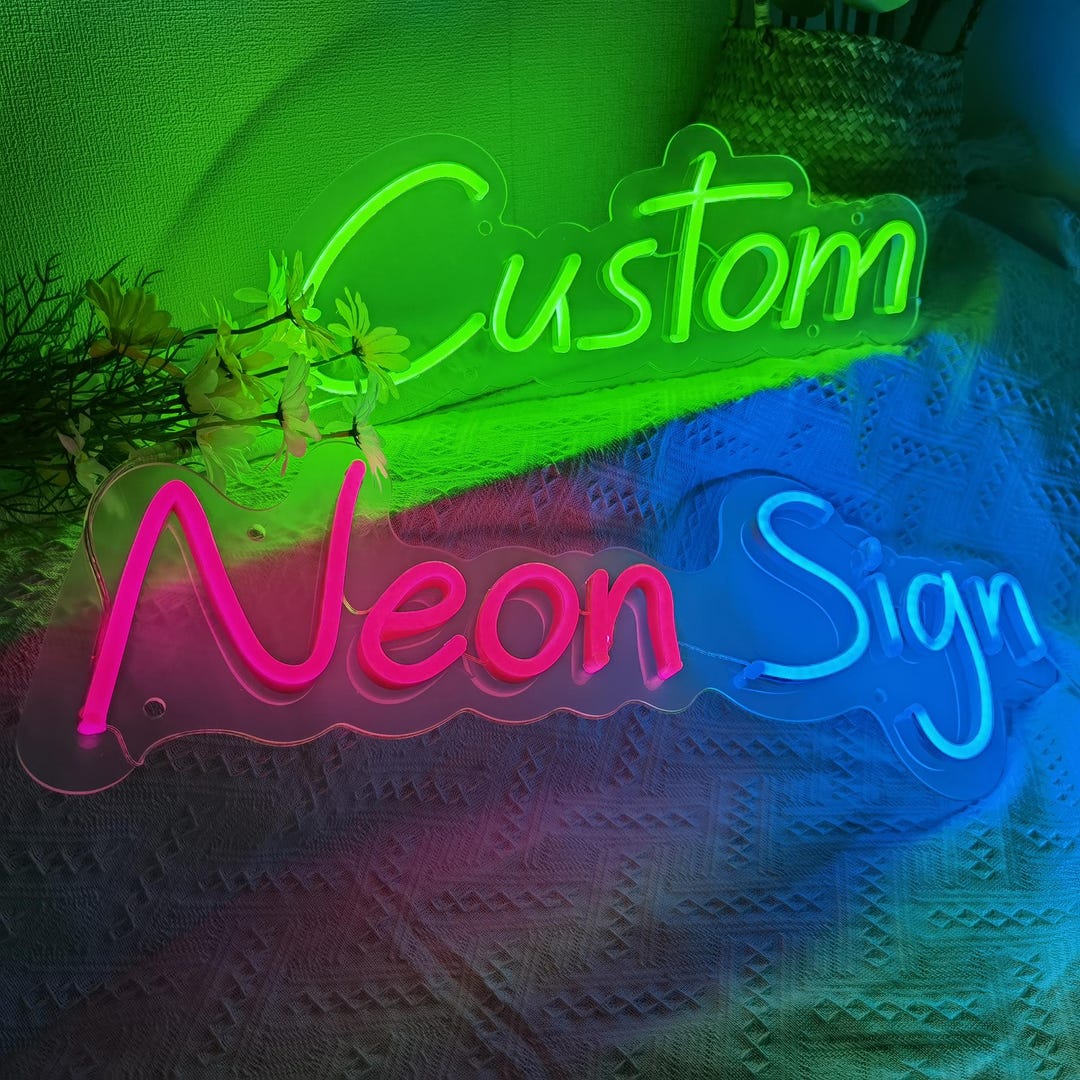 Custom Neon Sign, Personalized Wall Decor, Handmade Light Art, Wedding ...