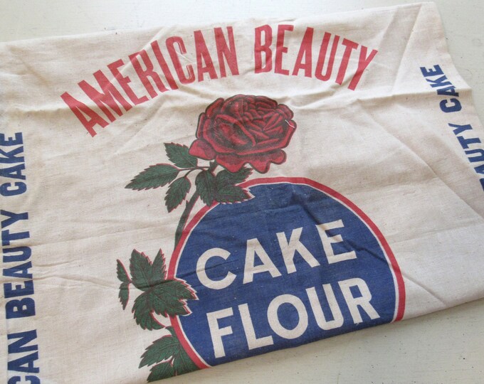Vintage Repro Flour Sack American Beauty Cake Flour, Minneapolis, Minn ...