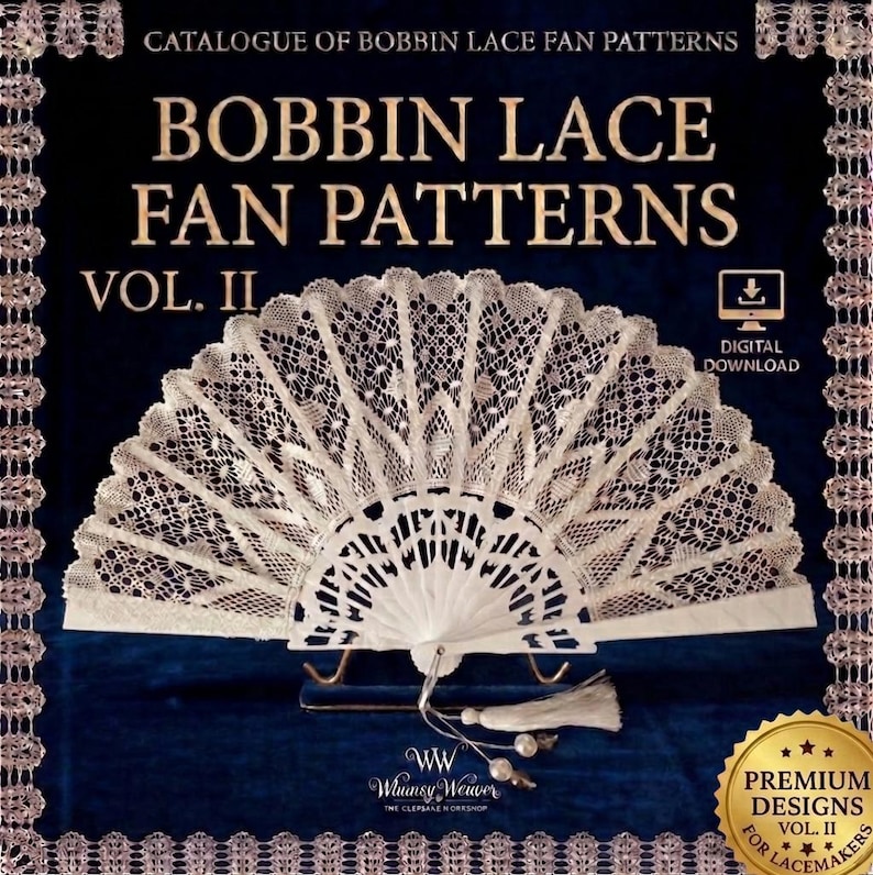 Bundle 7 Bobbin Lace Fan Pattern Collection II - Digital PDF - Etsy