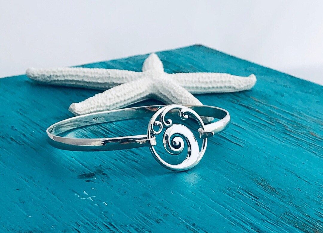 Sterling Silver Wave Bracelet - Cape Cod Style Convertible Bracelet ...