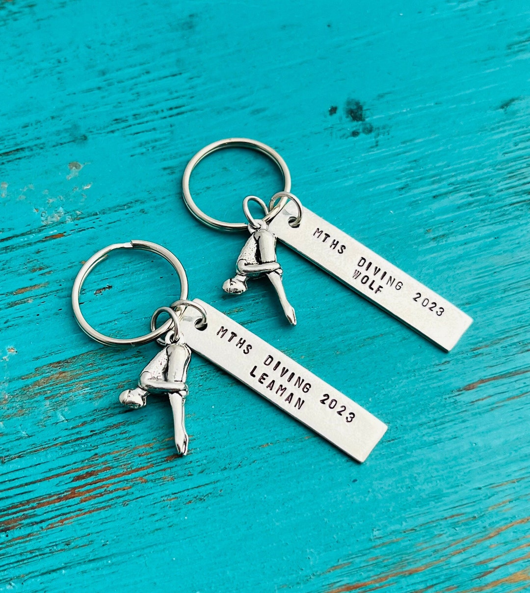 Personalized Diving/swimming Key Chain-senior Gift-dive/swim Team-diver ...