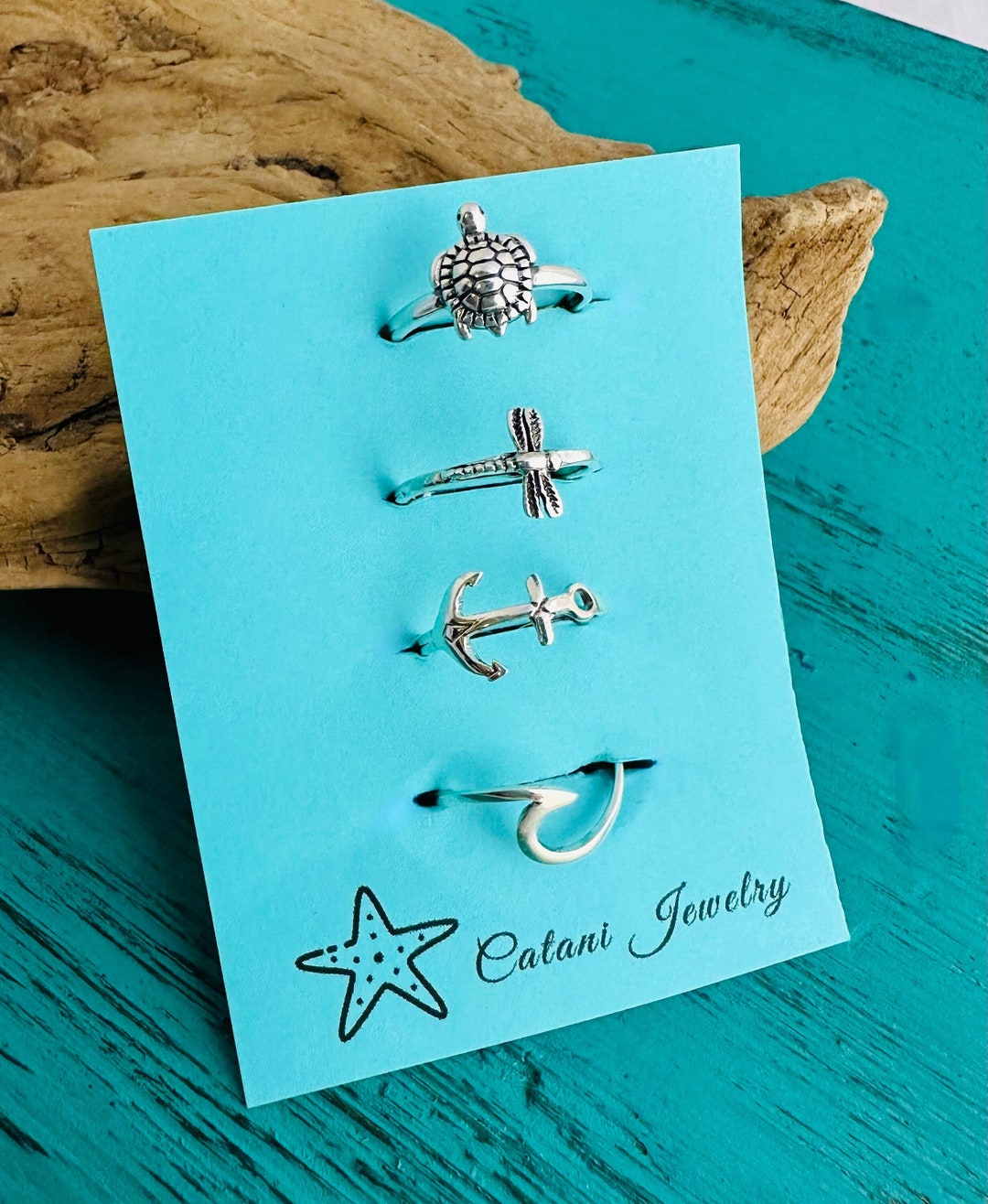 Beachy Toe Rings.925 Sterling Silver Toe Rings-adjustable Toe Rings ...