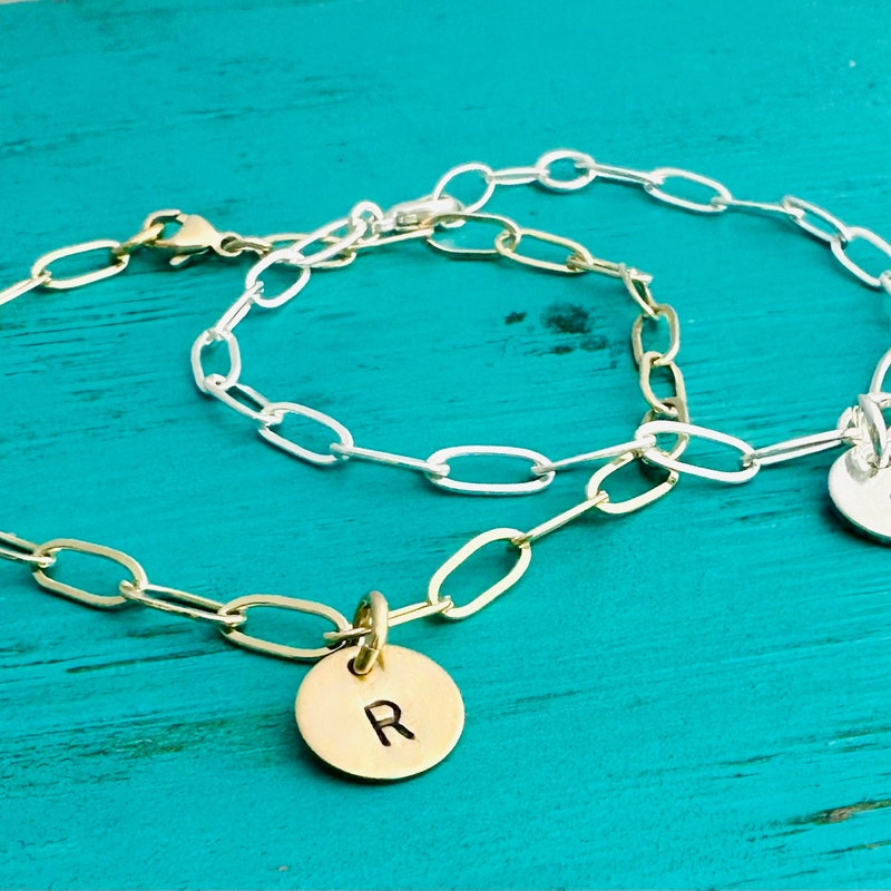 Initial Bracelet - Etsy
