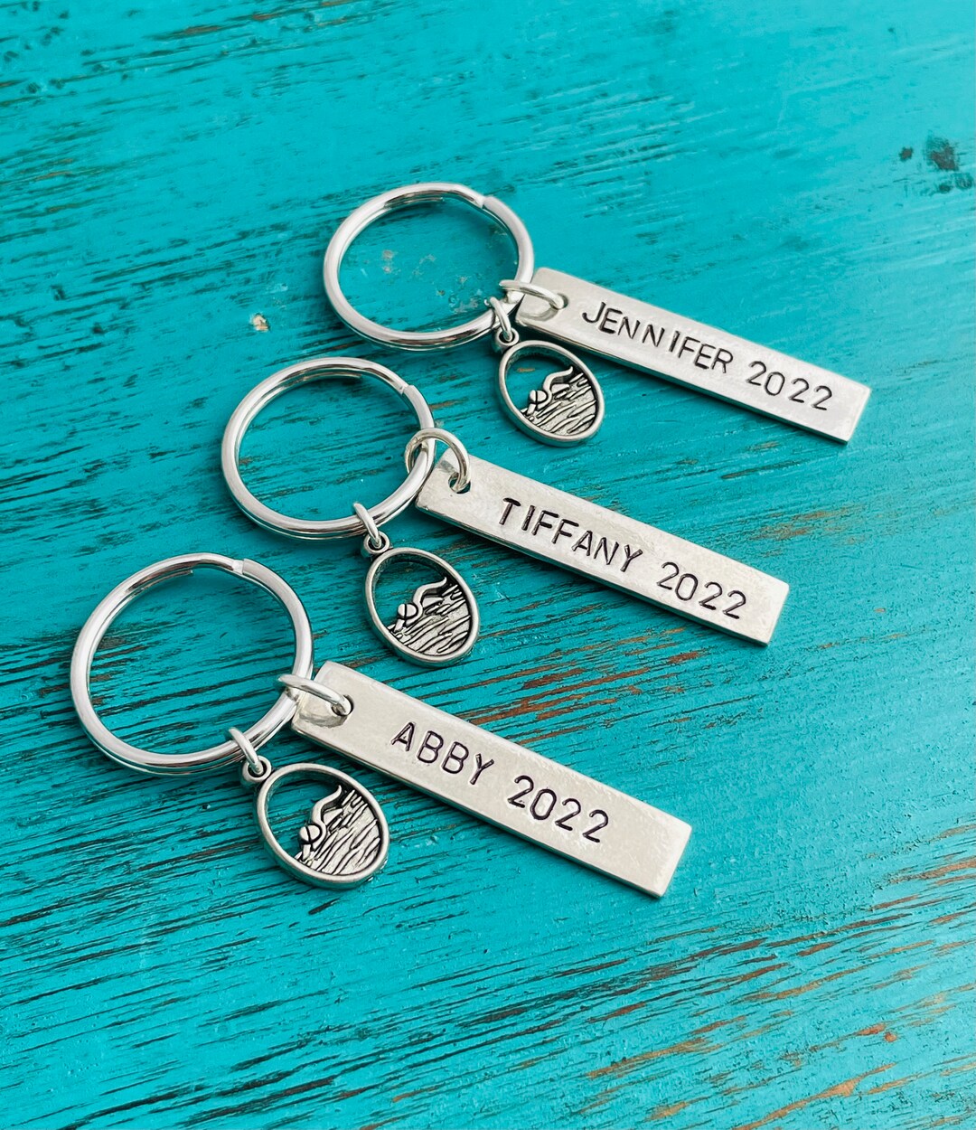 Personalized Swimming Key Chain - Senior Gift - Swim Team - Swimmer ...