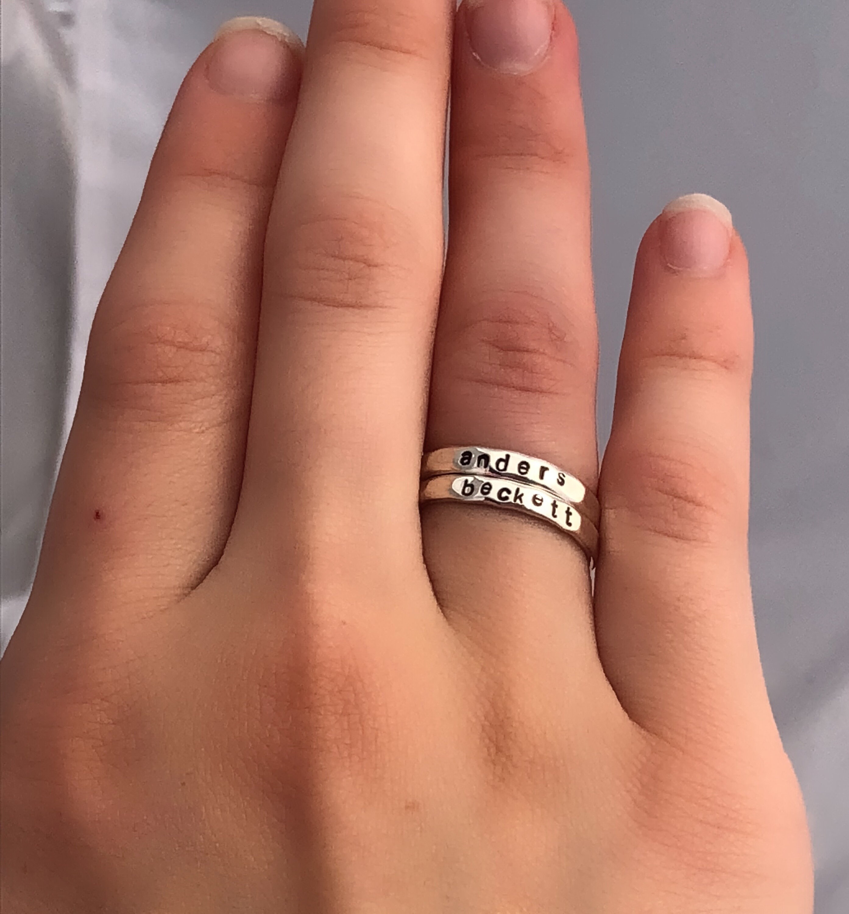 Personalized Name Rings