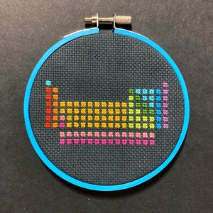 Minimalist Periodic Table Cross Stitch Pattern - Etsy