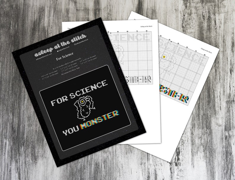 For Science Cross Stitch Pattern | Etsy