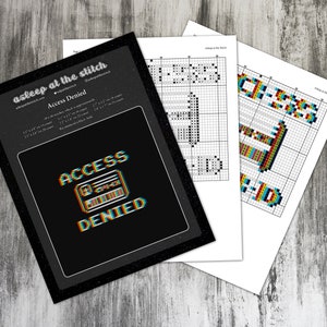 Access Denied Cross Stitch Pattern - Etsy