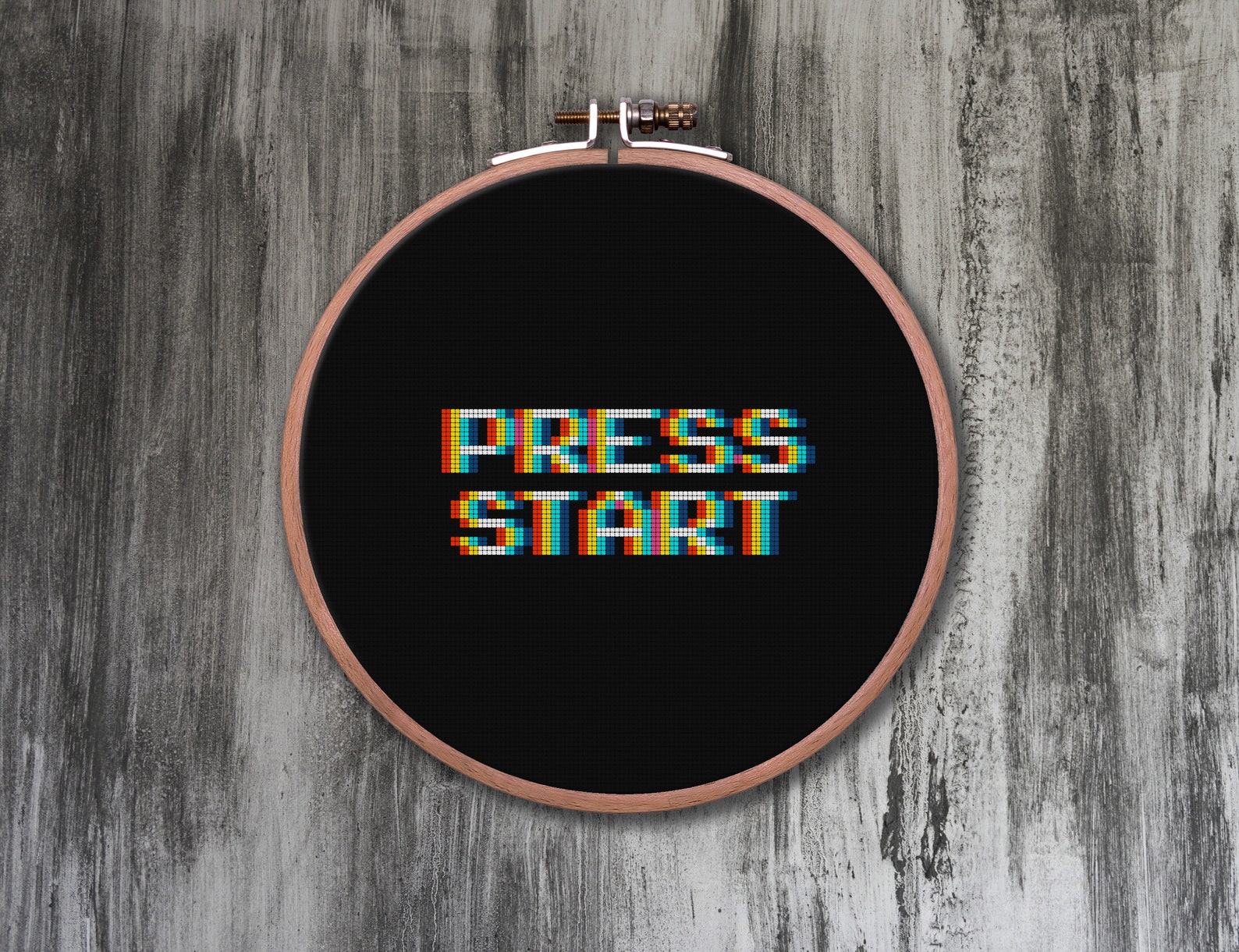 Press Start 4-in-1 Cross Stitch Pattern - Etsy