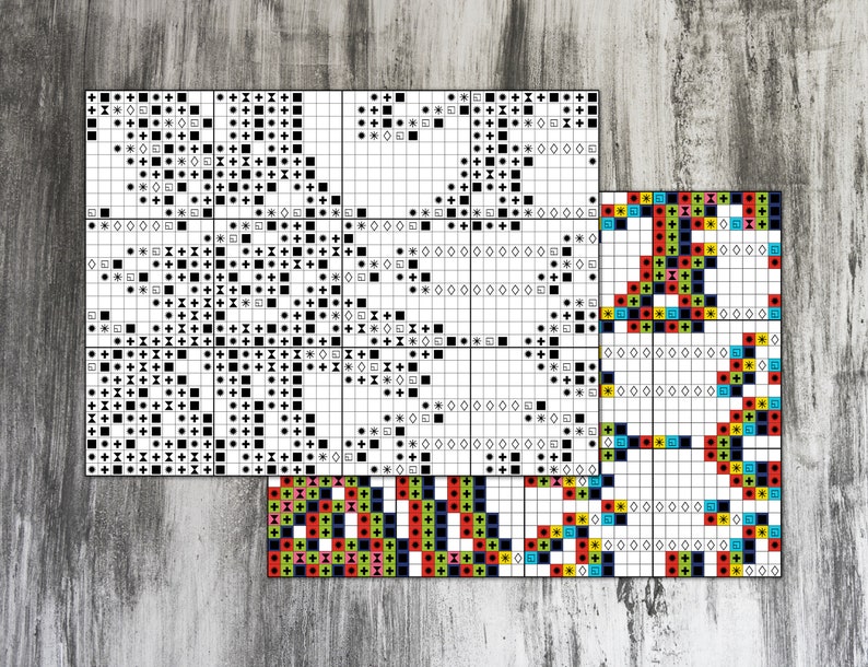 Retro Gaming Mandala Cross Stitch Pattern - Etsy