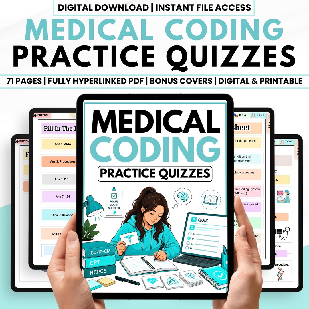 Medical Coding Practice Quizzes PDF | Medical Billing & Coding Study ...