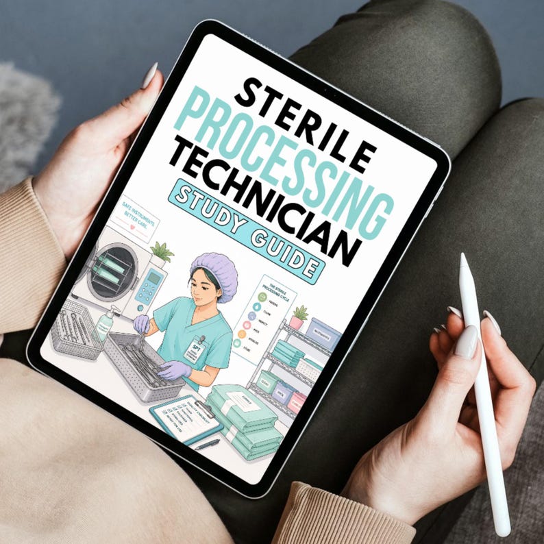 Sterile Processing Technician Study Guide PDF | Exam Prep Workbook ...
