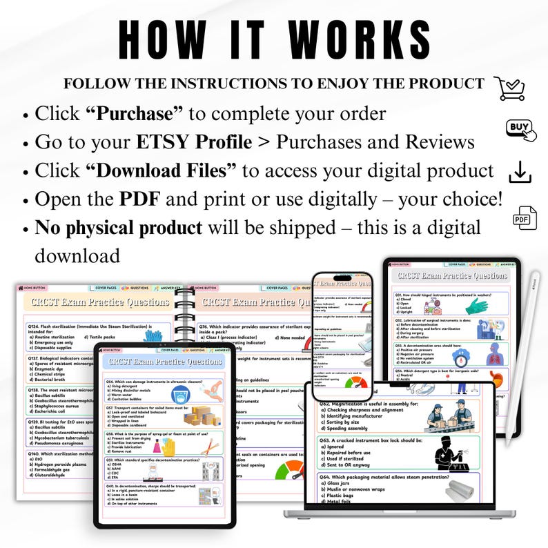 Sterile Processing Technician Study Guide PDF | Exam Prep Workbook ...