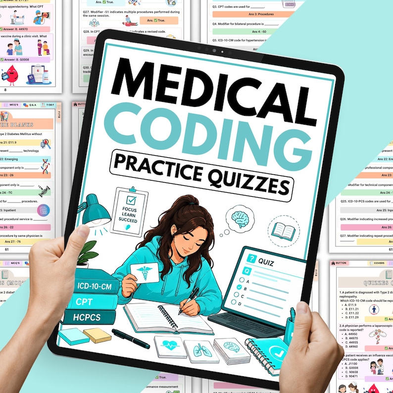 Medical Coding Practice Quizzes PDF | Medical Billing & Coding Study ...