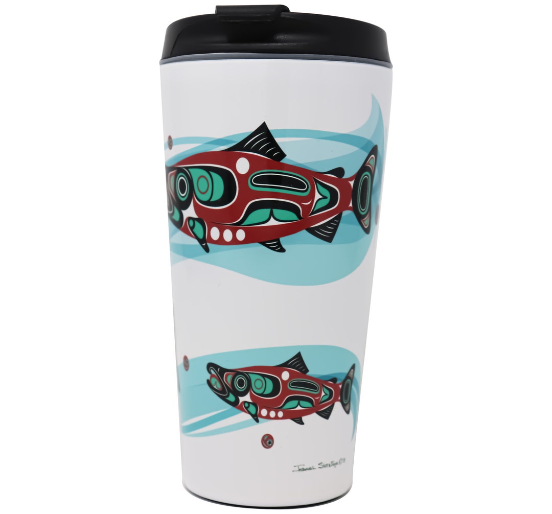 Salmon Run Formline Tumbler / Native American Functional Gifts ...