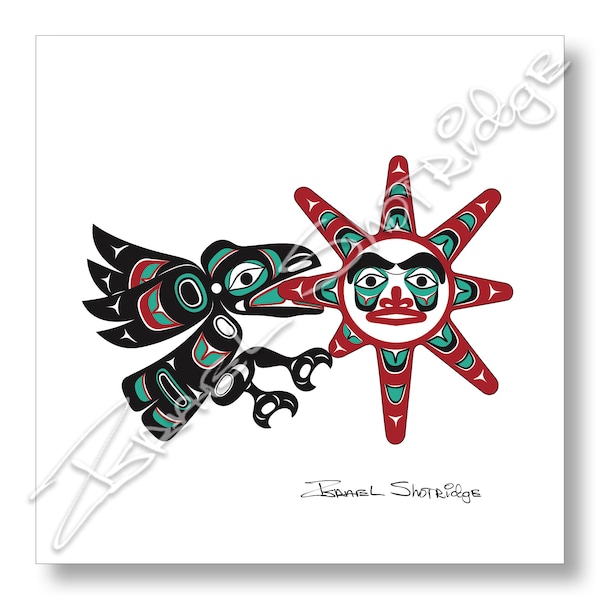 Raven Steals the Sun - Etsy