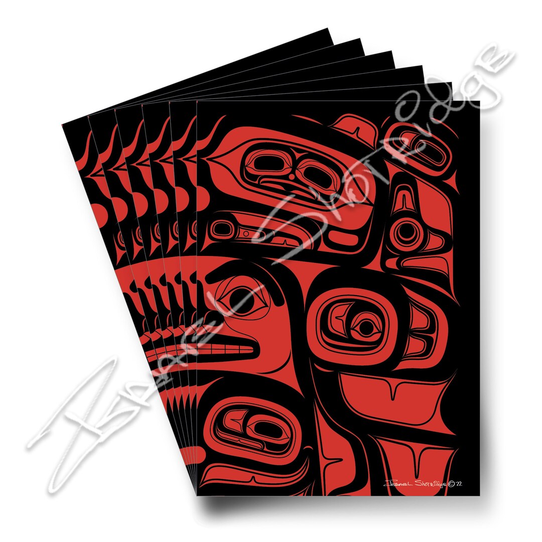 Formline Variations #4 / 6 Card Collection / Formline Art Card Set ...