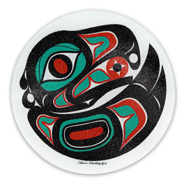 Native American Glass Cutting Board - Etsy