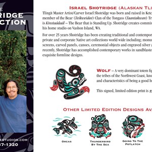 Wolf Limited Edition Giclée Art Print unframed / Tlingit - Etsy
