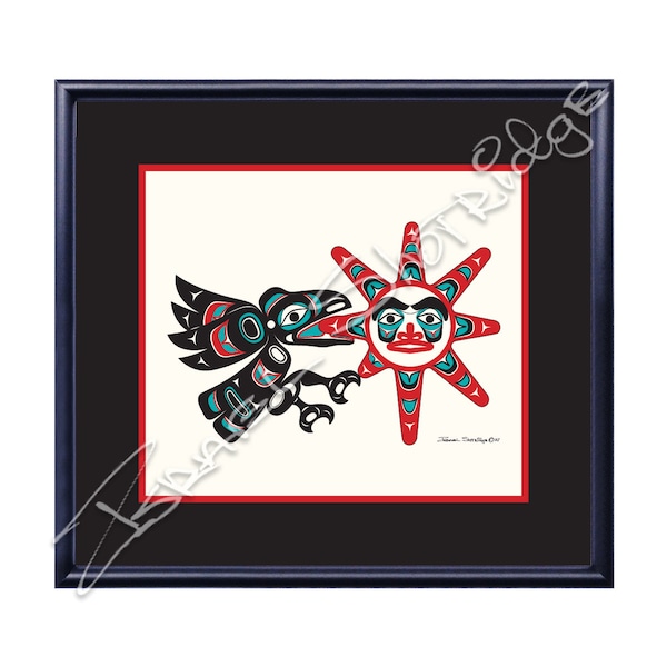 Raven Steals the Sun - Etsy