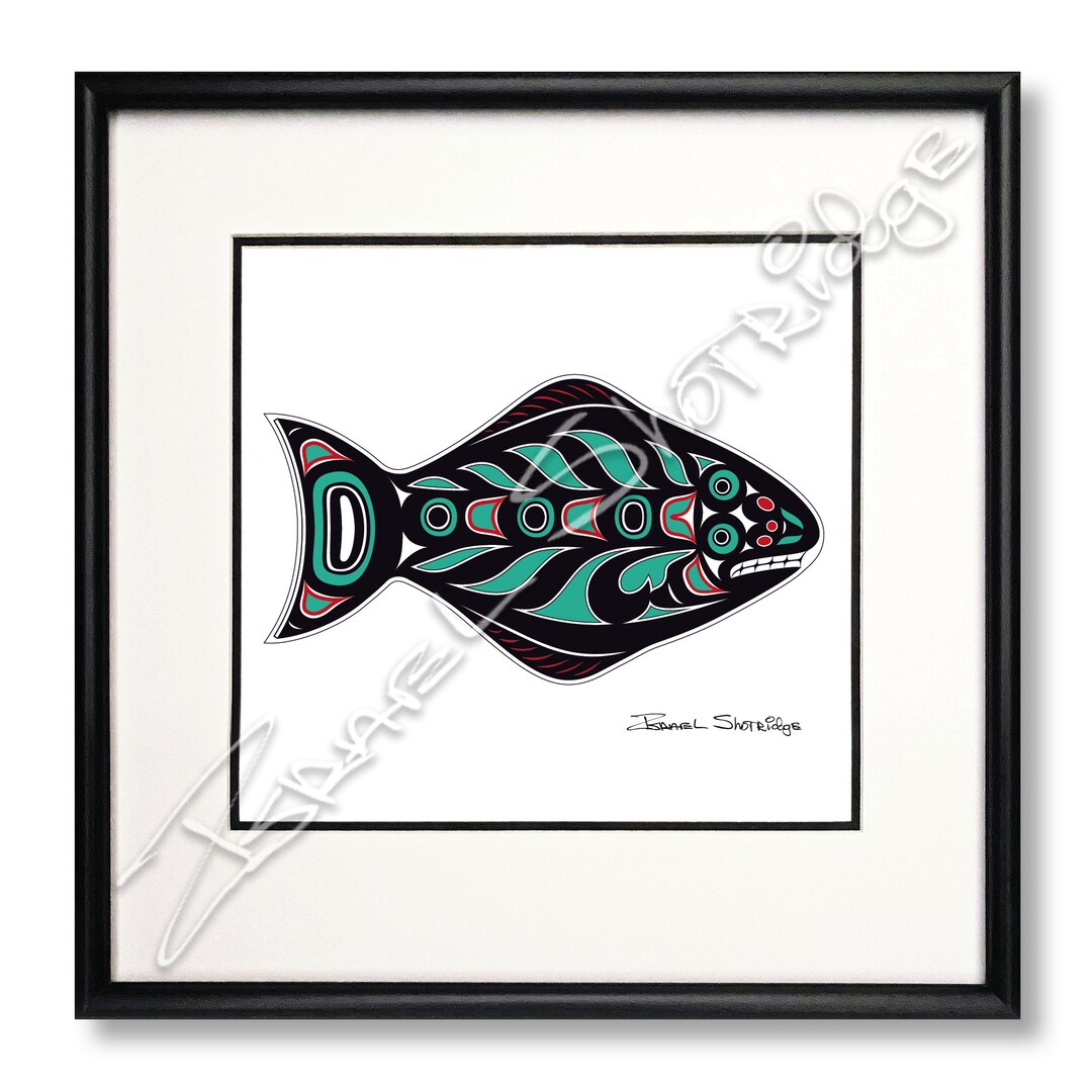 Halibut Limited Edition Giclée Art Print (double Matte Framed ...