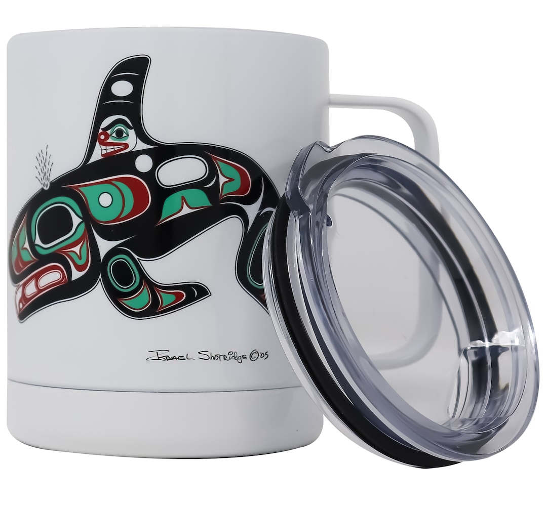 Killer Whale Formline Insulated Mug / Native American Functional Gifts ...