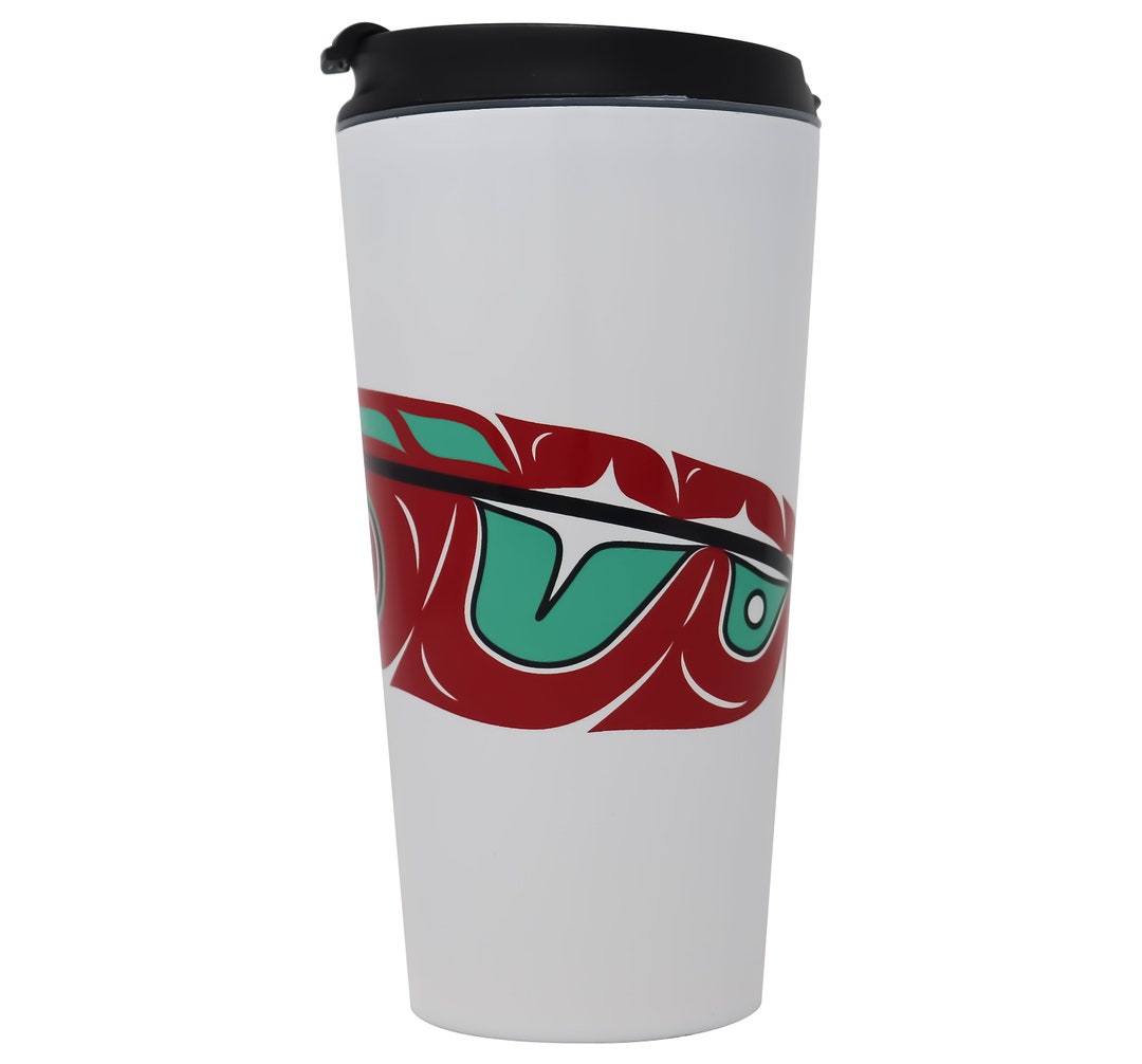 Red Feather Formline Tumbler / Native American Functional Gifts ...